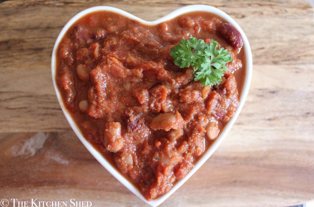 Clean Eating 5 Minute Bean Chilli - The Kitchen Shed